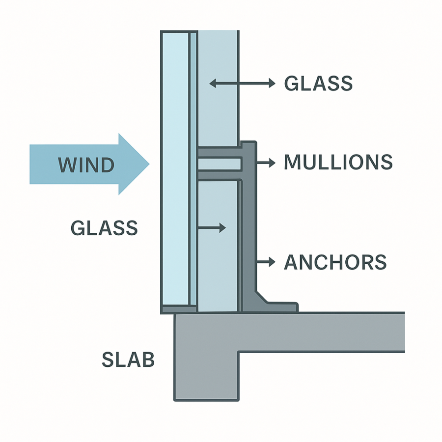 Glass, Wind, and Code: Navigating Curtain Wall Loads in High-Rise ...